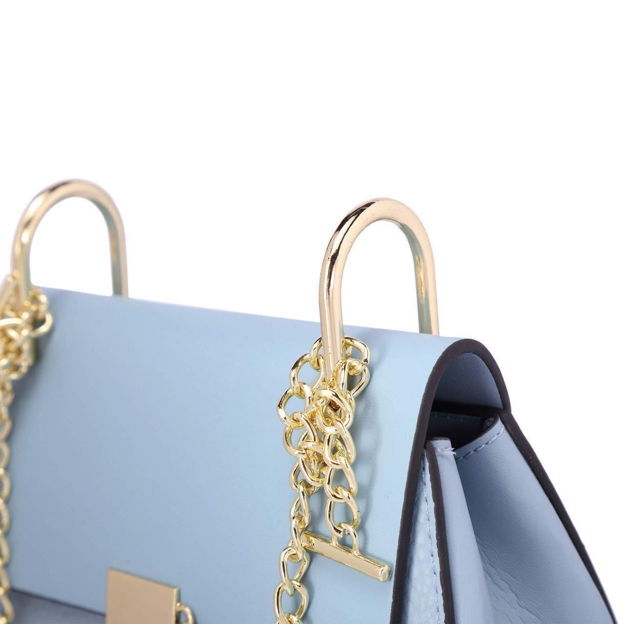 Haydeè blue - leather satchel cross-body bag - Ciel Bags